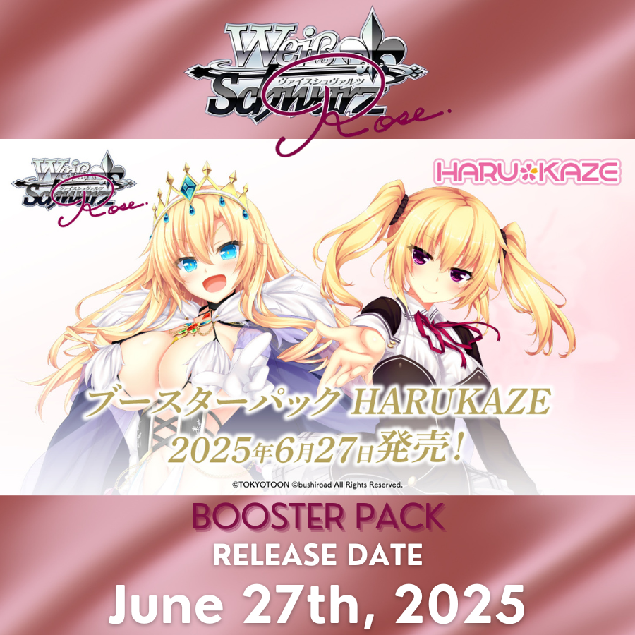 HARUKAZE Booster Box Weiss Schwarz Rose – COLLECTORS JAPAN